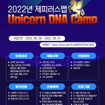 2022년 제피러스랩 unicorn DNA Camp - 온오프믹스